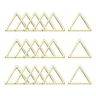 Triangle Earring Beading Hoop, Triangle Hollow Frame Charm Brass ...