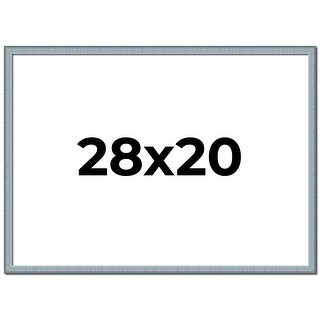 28x20 Frame Rustic Sky Blue Solid Wood Picture Frame | 0.75 Inch - Bed ...