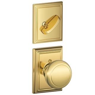 Schlage Andover One-Sided Dummy Interior Pack with Addison Trim - - Bed ...