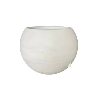 Island Planters 11.75 in L Round Plastic Minimalistic Planter with Self ...