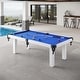 Eco-Pro Outdoor/Indoor Slate Pool Table with Pro Accessories 7ft - Bed ...