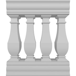 Fiberthane Arcadian Balustrade Railing Kit, Style N (7 3/8" On-Center ...