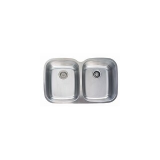 Mirabelle MIRUC3321E 32-3/4" Double Basin Stainless Steel Kitchen Sink ...