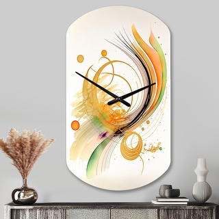 Designart - Golden Spiral Movement II - Abstract Spirals Large Wall ...