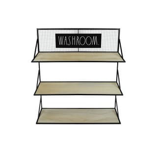 Rae Dunn 3 Tier Wall Shelf - WASHROOM - Bed Bath & Beyond - 36231675
