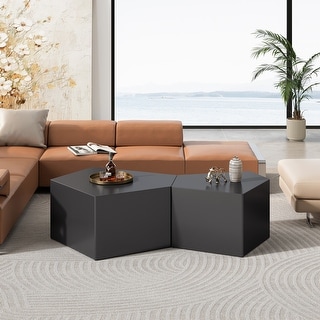 Irregular Pentagon Nesting Coffee Table Set - Bed Bath & Beyond - 41679585