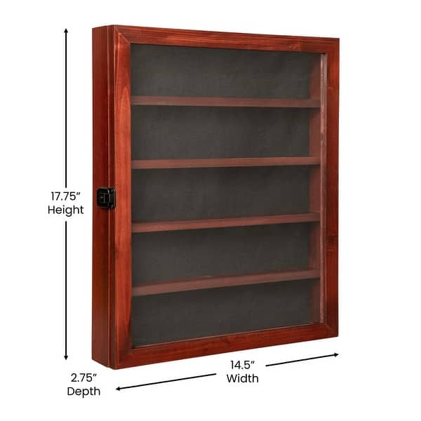 Wooden Medals Display Case with Removable Shelves - Bed Bath & Beyond ...