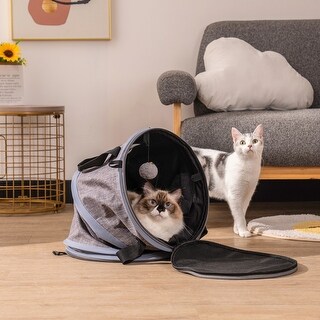 3 in 1 Cat Bed, Foldable Tunnel Pet Travel Carrier Bag - Bed Bath ...