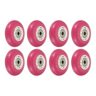 Inline Skate Wheels with Bearings 82A Skate Replacement, Pink 8pcs ...