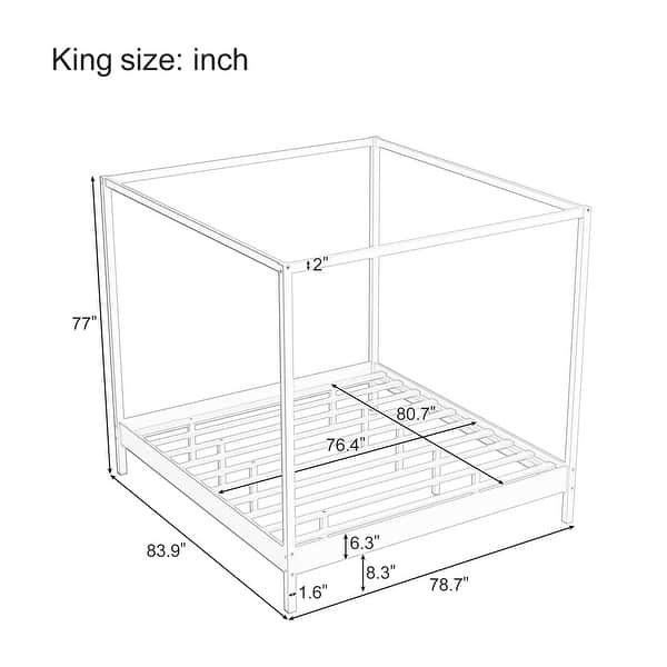 canopy bed dimensions