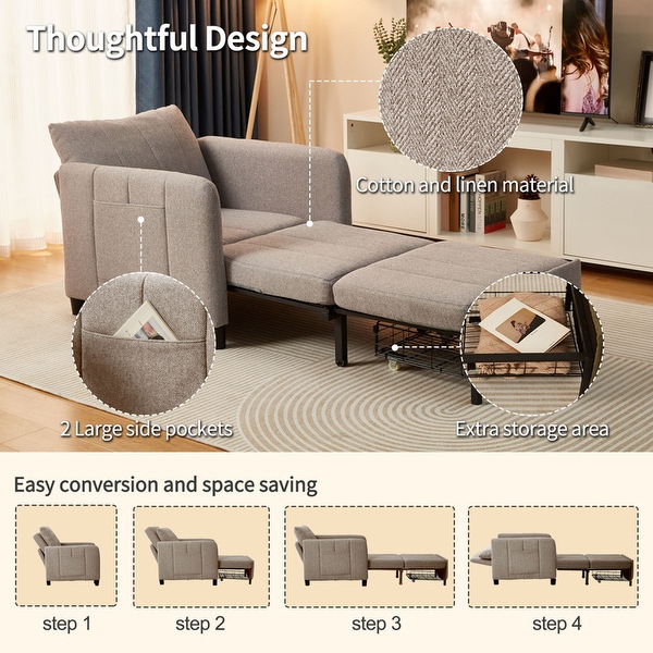 84 4 in 1 Pull Out Recliner Chair Bed Sleeper Sofa Bed On Sale Bed Bath Beyond 39860217