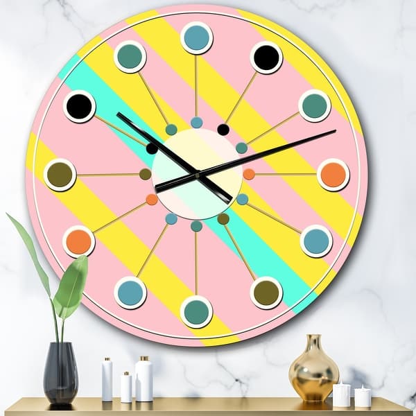 funky retro wall clock