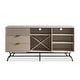DH BASIC Modern Brown Retro 60-inch Dining Buffet and Sideboard with ...