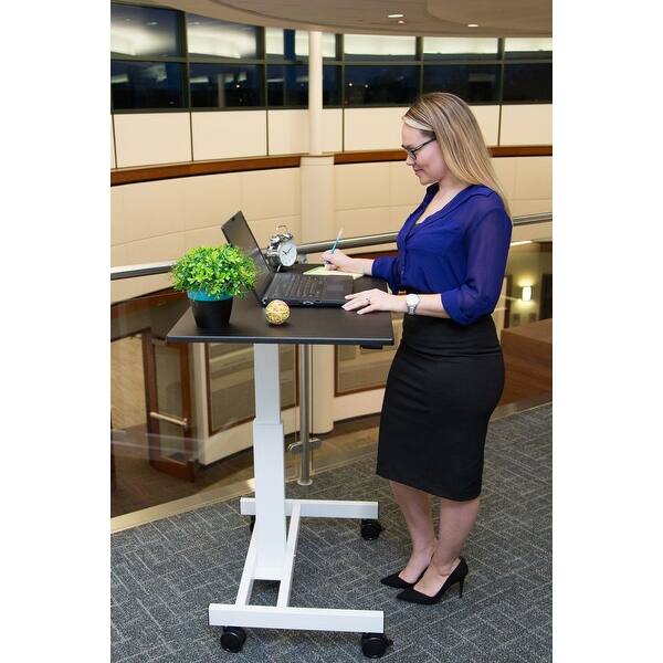 Luxor Single Column Crank Stand-up Desk - Bed Bath & Beyond - 10813401