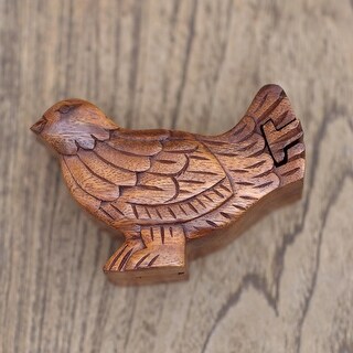 Novica Handmade Magic Magpie Wood Puzzle Box - Bed Bath & Beyond - 36503100