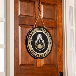 Purdue University Wooden Door Decor Wall Sign - Multi-Color - Bed Bath ...