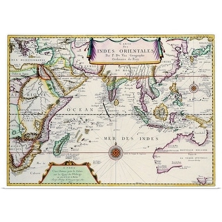 Map of South East Asia in the 17th Century - Multi - Bed Bath & Beyond ...