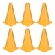 5.5x9.1" Soccer Training Cones, 6Pcs Plastic Agility Marker Drill Cones ...
