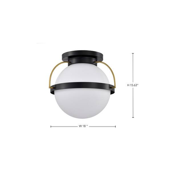 Nuvo Lighting 60/7772 Lakeshore 18" Wide Semi-flush Globe Ceiling - Bed ...