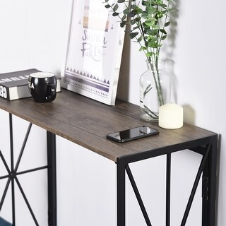 39.4" Long Foldable Computer Desk, Console Table - 39.38" - Bed Bath ...