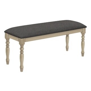 Monarch Specialties - Bench, 48" Rectangular, Upholstered, Wood ...