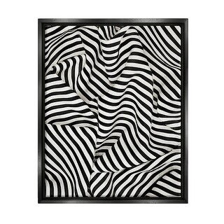 Stupell Folded Striped Drapery Pattern Floater Canvas Wall Art by ...