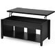 Lift Top Coffee Table with Lifting Top, Hidden Storage, 3 Cubes, Middle ...