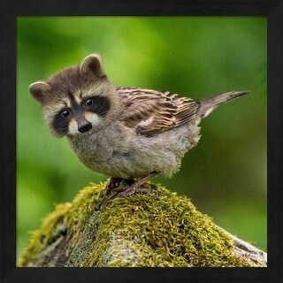 Pixelmated Animals 'Otterduck 2' Framed Art - Bed Bath & Beyond - 36591413