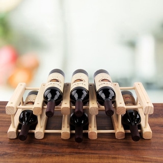 DIY Wood Wine Rack Stackable Bottle Holder for 20 Bottles - 20-Bottle ...