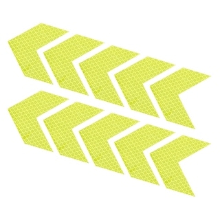 Reflective Stickers, 30 Pack 2.36 x 2.36 Inch Warning Arrow Reflector ...