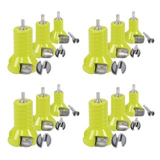 Timber Tuff 1, 1.5, & 2" Tenon Cutter Set w/Forstner Bit, Green (4 Pack ...