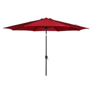 11ft Really Red Round Outdoor Tilting Market Umbrella - Bed Bath ...