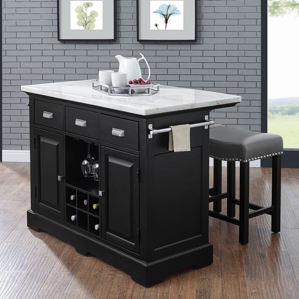 Porch & Den Ariana Kitchen Island 3-Piece Set - On Sale - Bed Bath ...