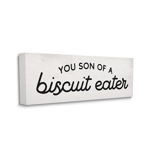 Stupell You Son of a Biscuit Eater Funny Slang Canvas Wall Art - Black ...