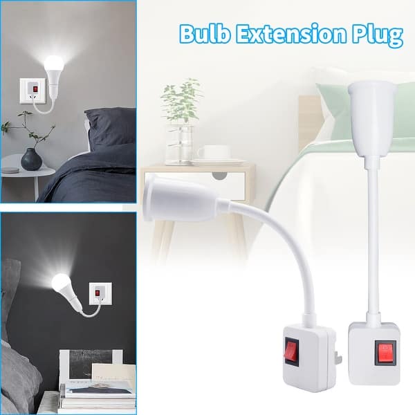 Flexible Extension Lamp Holder Adapter with Switch - Bed Bath & Beyond ...