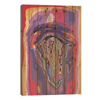 Melting Eye Print On Wood by Mahsa Yousefi - Multi-Color - Bed Bath ...