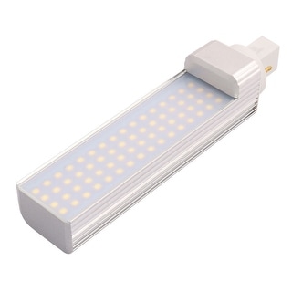 AC/DC 12V 13W 6000K G24 2P Horizontal Recessed LED Light Tube Milky ...