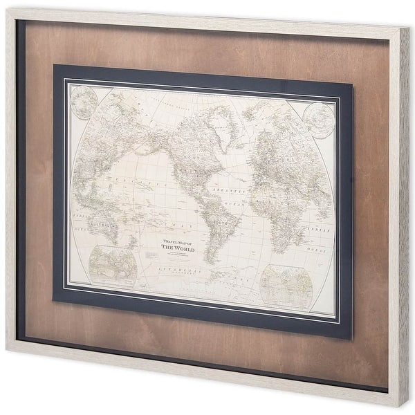 Travel Map of the World Framed Art Print - Bed Bath & Beyond - 39199824