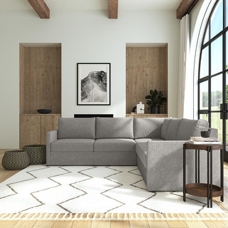 Flex 102 in. W Straight Arm Modular Sectional Sofa by Flexsteel - 102" x 35" x 102" - Bed Bath ...