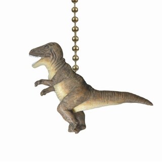 T Rex Dinosaur Ceiling Fan Light Dimensional Pull Resin - Bed Bath ...
