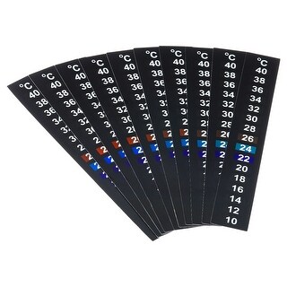 10Pcs Temperature Strips Self Adhesive 50 -104 F Digital Temperature ...