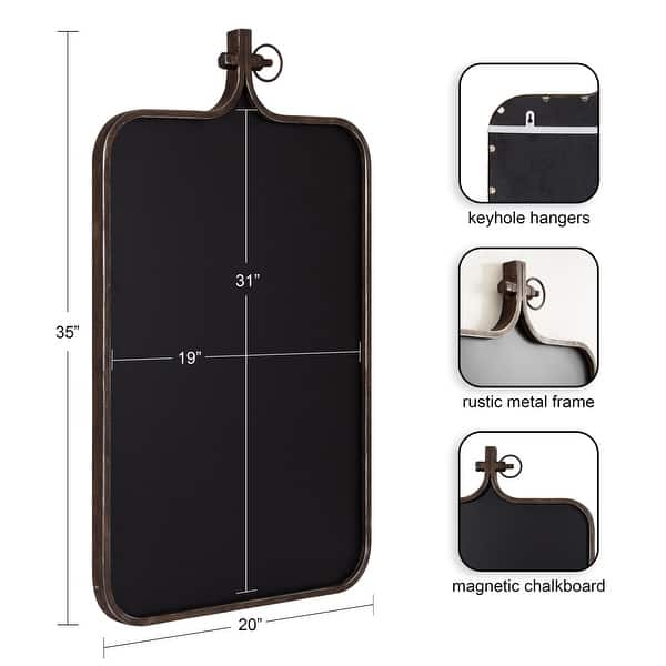 Kate and Laurel Yitro Metal Framed Chalkboard - 20x35 - On Sale - Bed ...