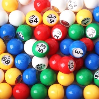 GSE™ 7/8-Inch Multi-Color Plastic Bingo Balls Set. Replacement Bingo ...