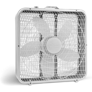 Comfort Zone 20" 3-Speed Box Fan for Full-Force Air Circulation - Bed ...