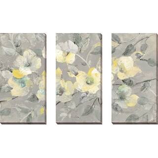 "Fading Spring Gray" 3 Piece Set on Canvas - Bed Bath & Beyond - 36620662