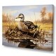 Designart "Waddling Duck In The Countryside I" Duck Wall Décor Brown ...