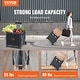 VEVOR Black 80-110lbs Load Folding Portable Rolling Handcart with Heavy ...