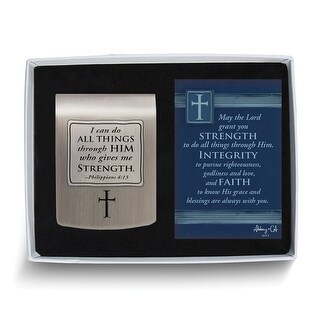 Curata I Can Do All Things.Philippians 4:13 Silver-Tone Visor Clip Gift ...