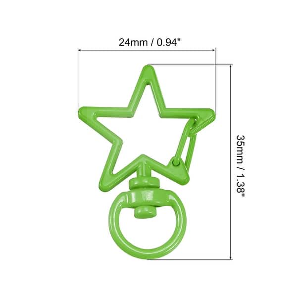 Swivel Clasps Snap Hook, Star Shape Lobster Claw Clasp for DIY, 24Pcs ...