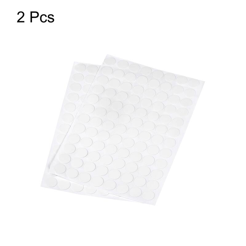 15mm Dia Self Adhesive Screw Hole Cover Stickers 2 Sheet/192pcs - White ...